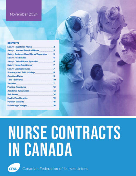 Nurse Contracts Across Canada Canadian Federation of Nurses ...